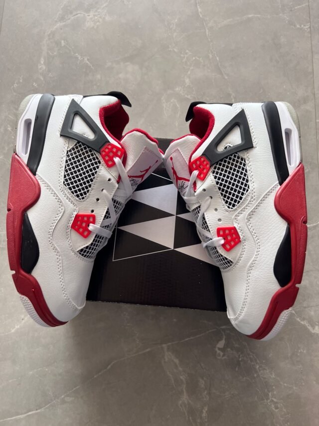 Retro 4 Fire Red Basketball Sneakers | 7AShoes First Copy