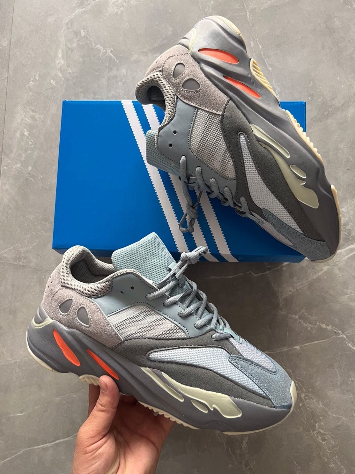 Yeezy 700 Wave Runner Grey Sports Shoes | 7AShoes With COD