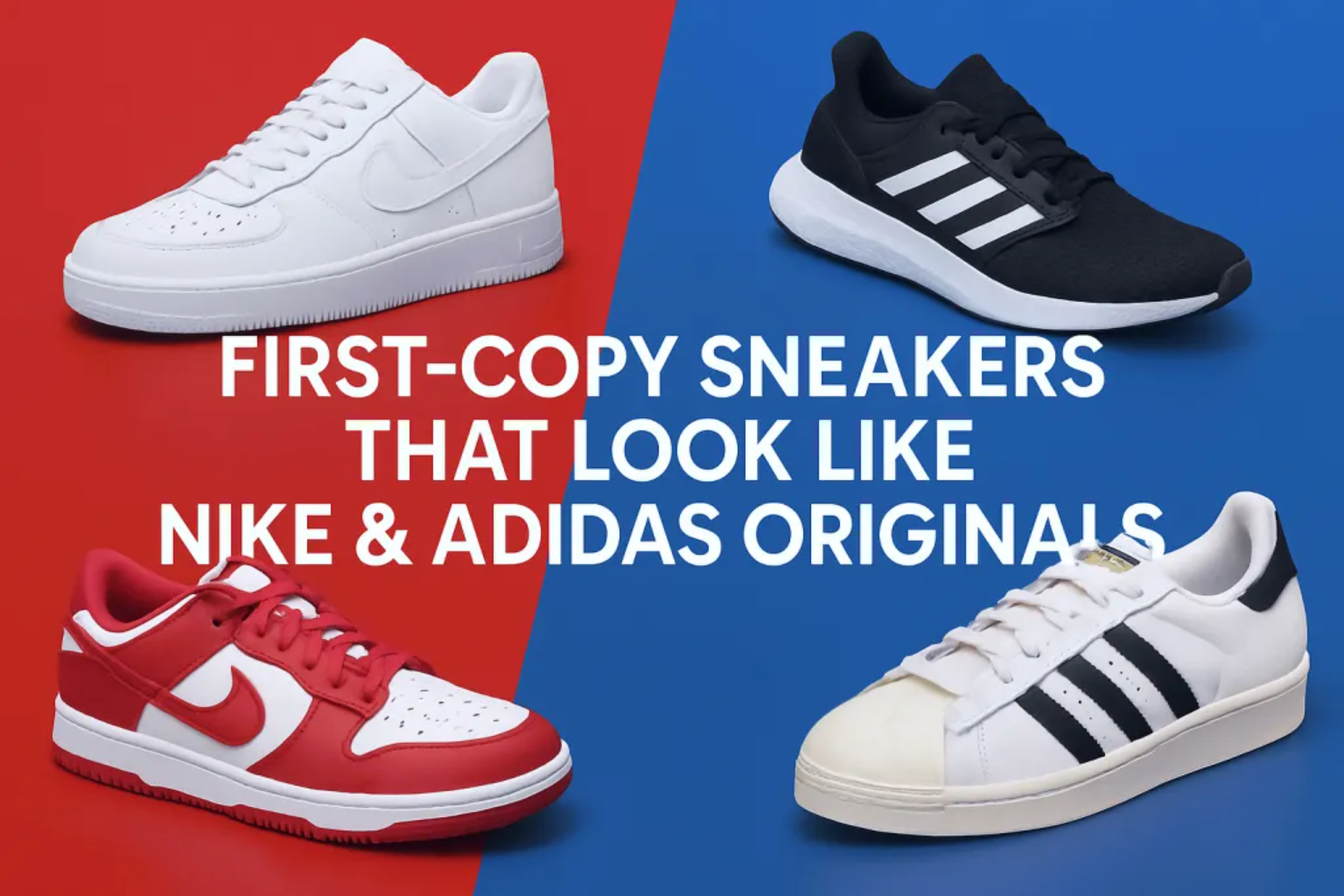 First-Copy Sneakers Same as Nike & Adidas Originals | 7AShoes